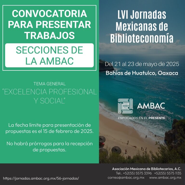 Convocatoria para presentar trabajos – Secciones de la AMBAC 2025 ...